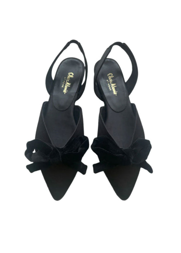 SAMPLE | DELPHI | Black Satin – Olivia Morris At Home