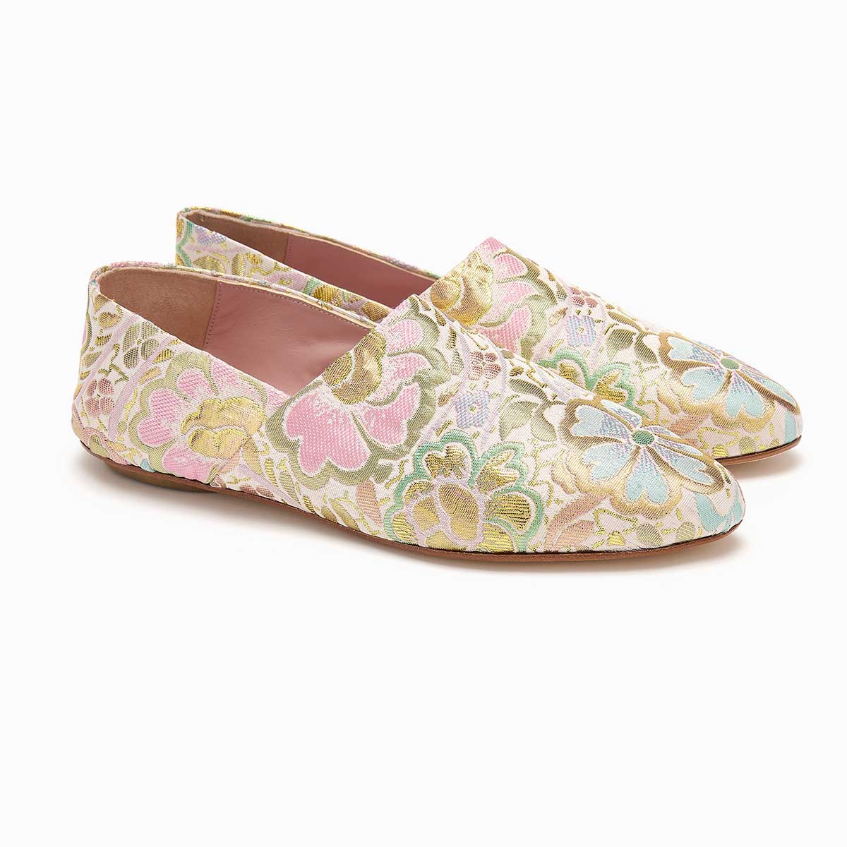 WILLOW | Blush & Gold Brocade – Olivia Morris At Home