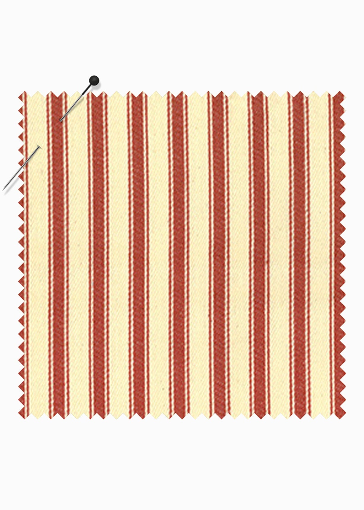 FLEUR ROBE | Terracotta Ticking – Olivia Morris At Home